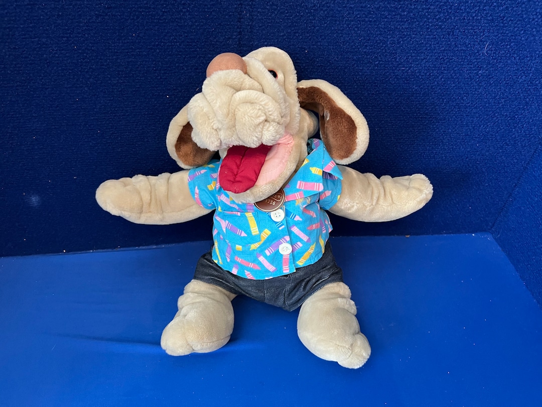 Wrinkles Plush Hound Dog Puppet Toy by Ganz Brothers - Etsy