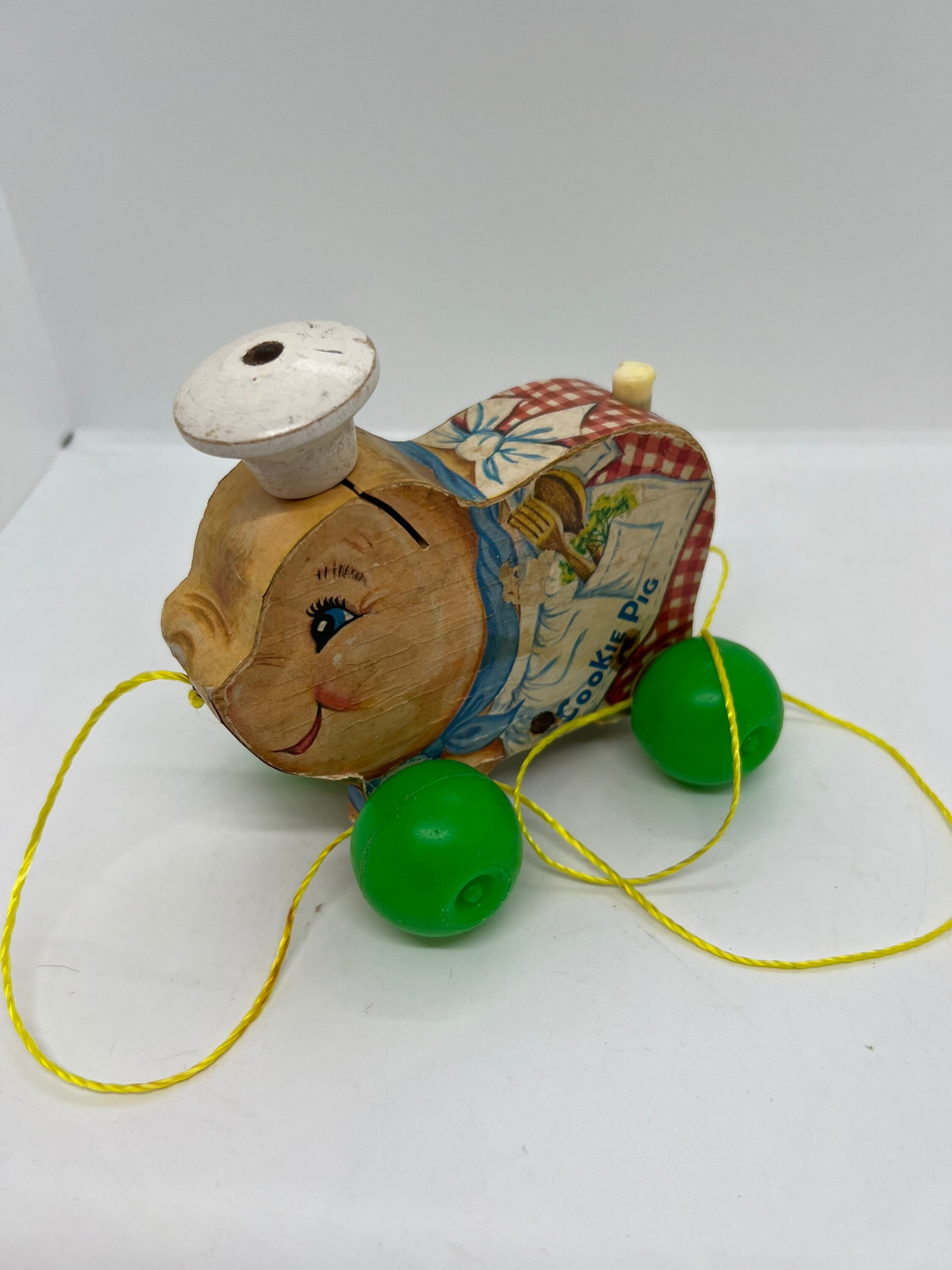 Vintage 1960s Cookie Pig Pull Toy Fisher Price No. 476 - Etsy
