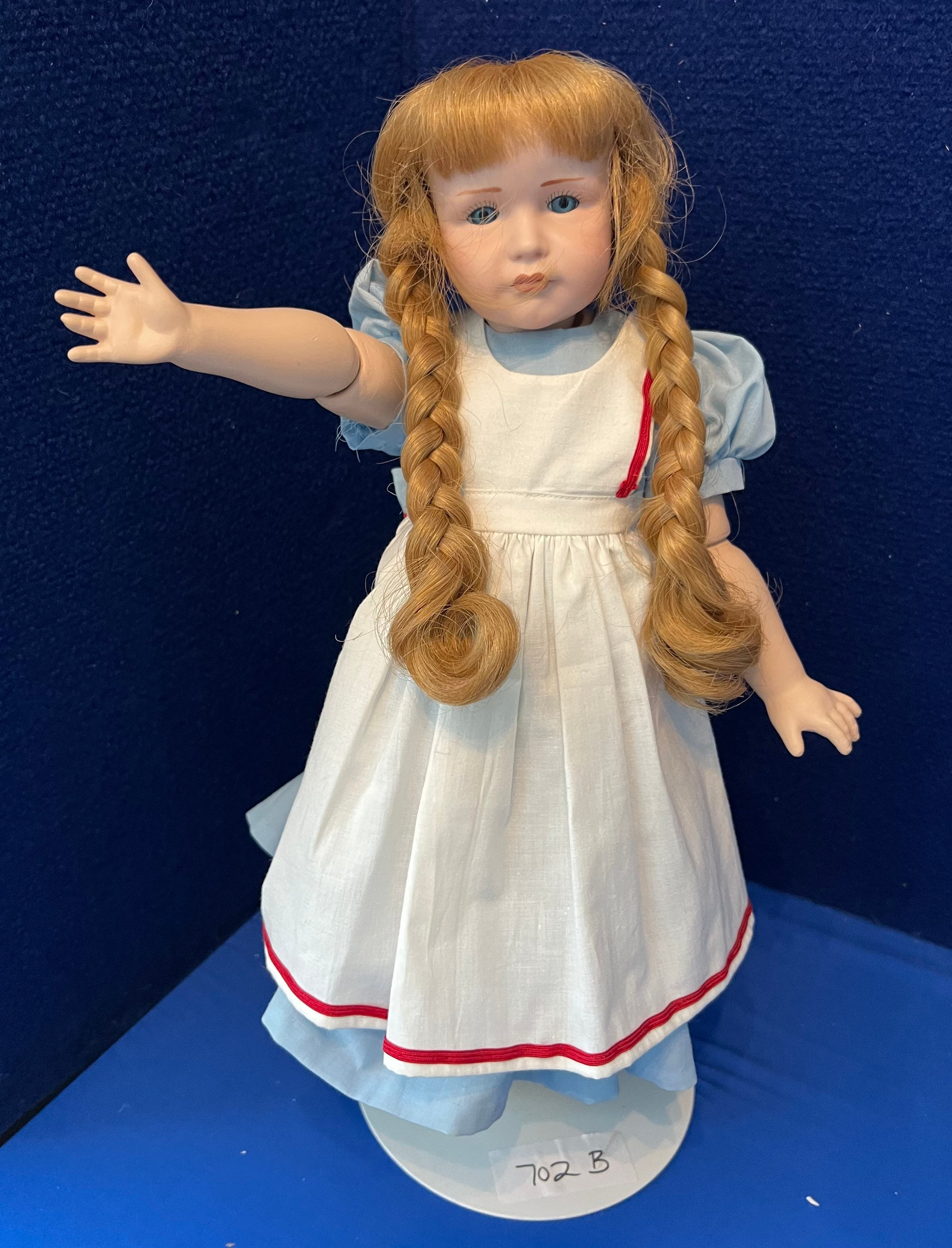 Full Body Porcelain Doll Stands 18” Tall on Stand - Etsy