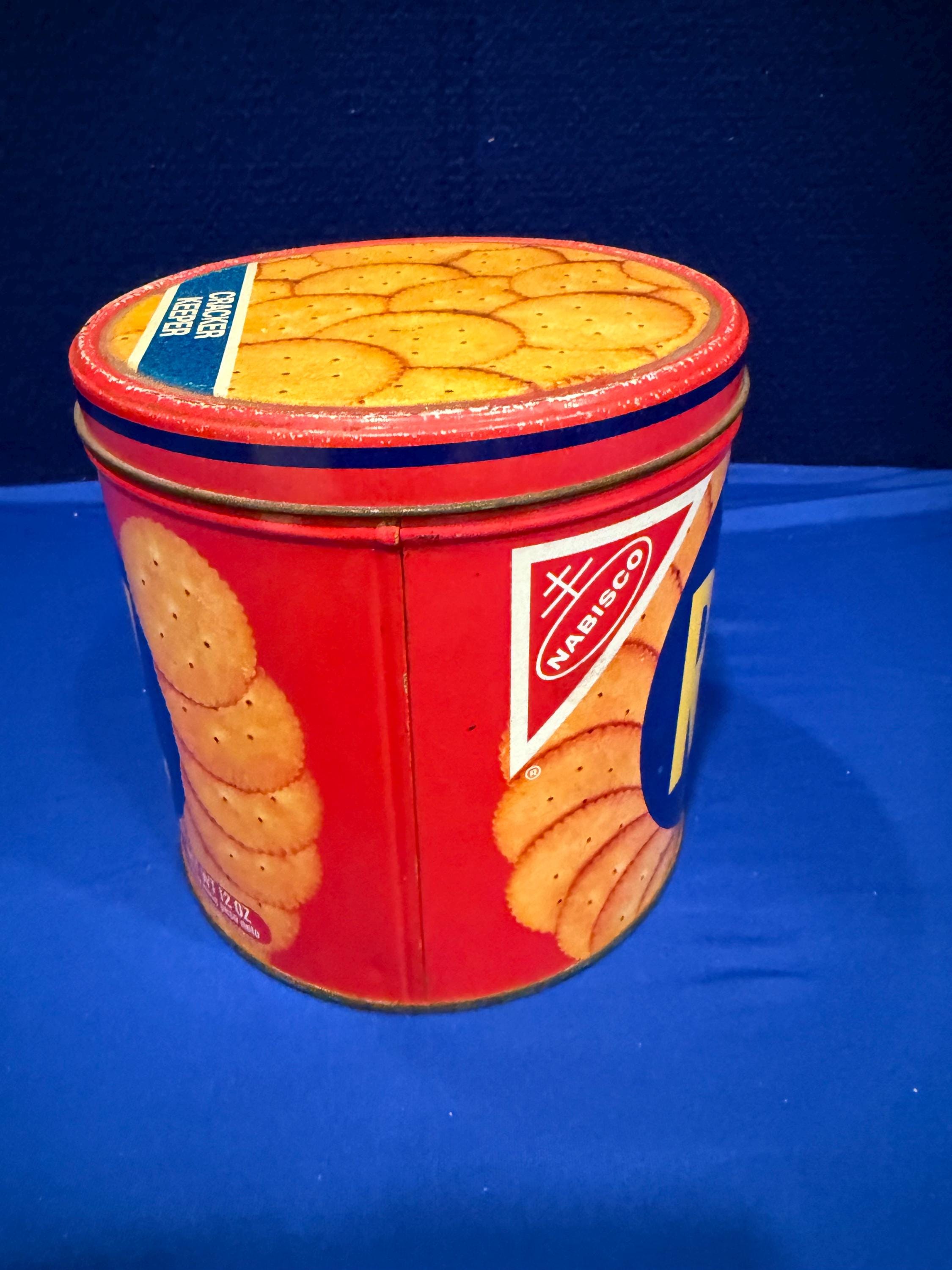 Vintage 1982 Round Nabisco Ritz Crackers Tin Can Collectible Tin - Etsy