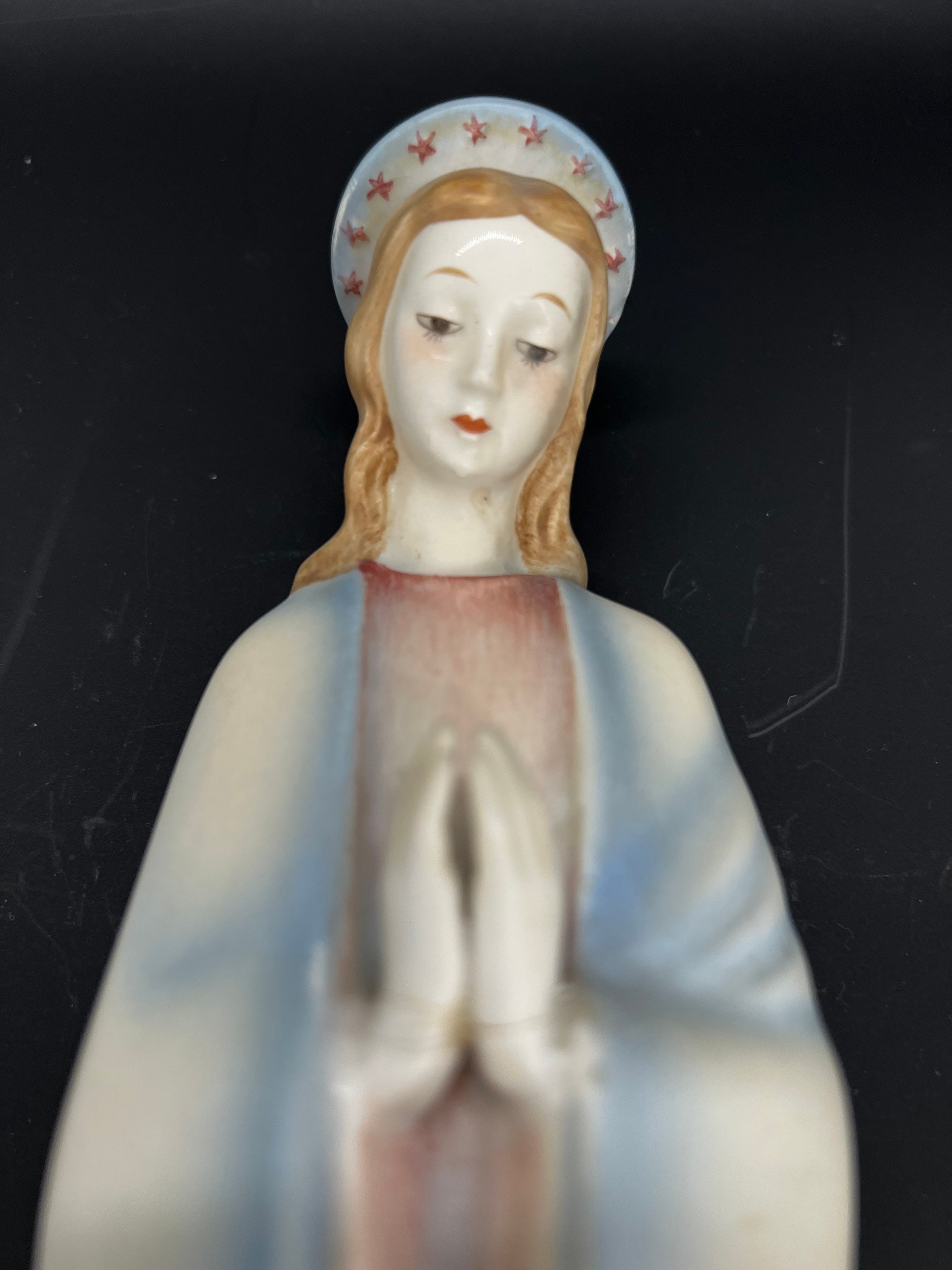 Vintage Virgin Mary Goebel Praying Hummel Figurine 11 1 2 Marked Down
