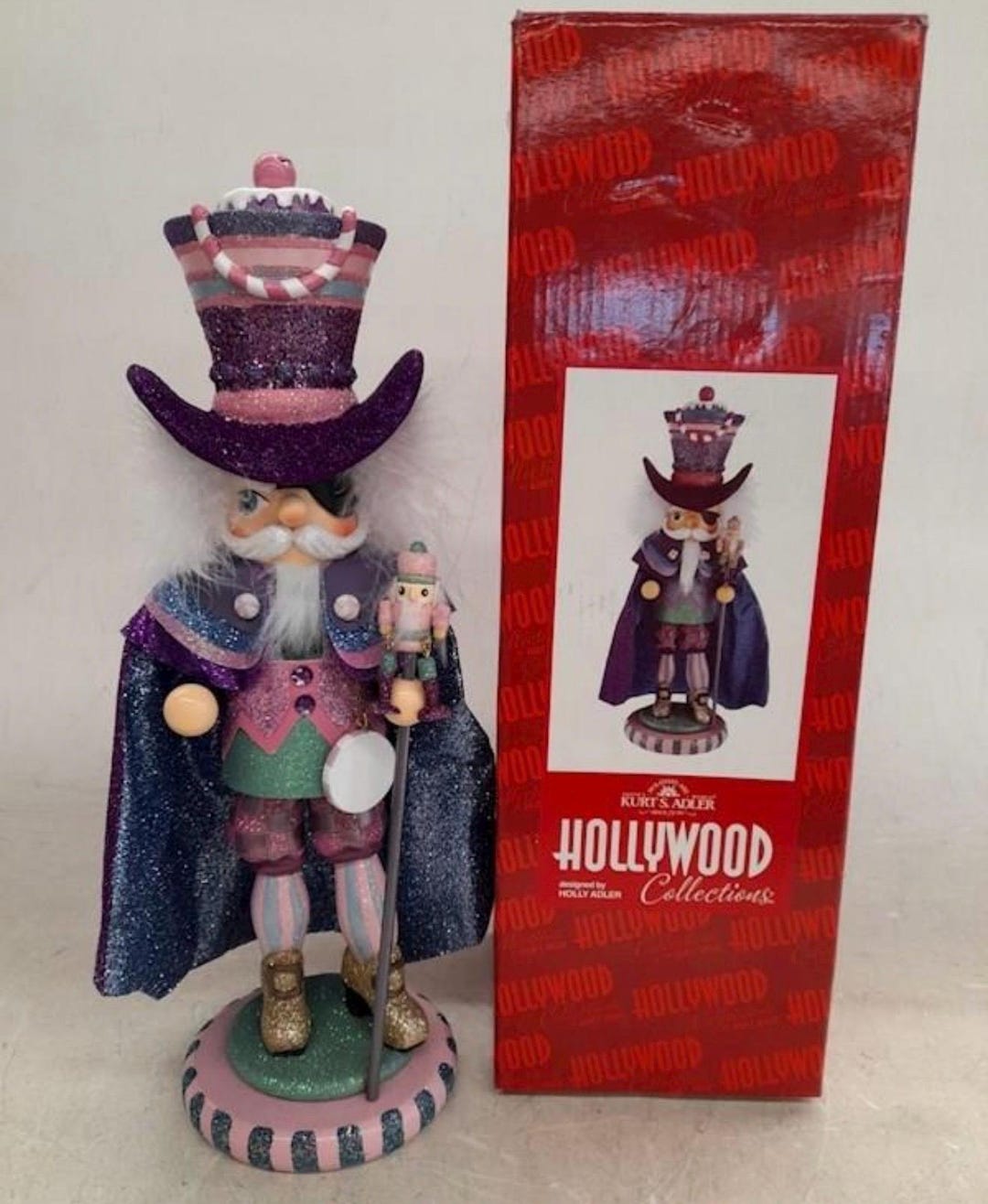 Holly Adler Hollywood Nutcracker – Candy King Wizard, Glitter Pastel ...