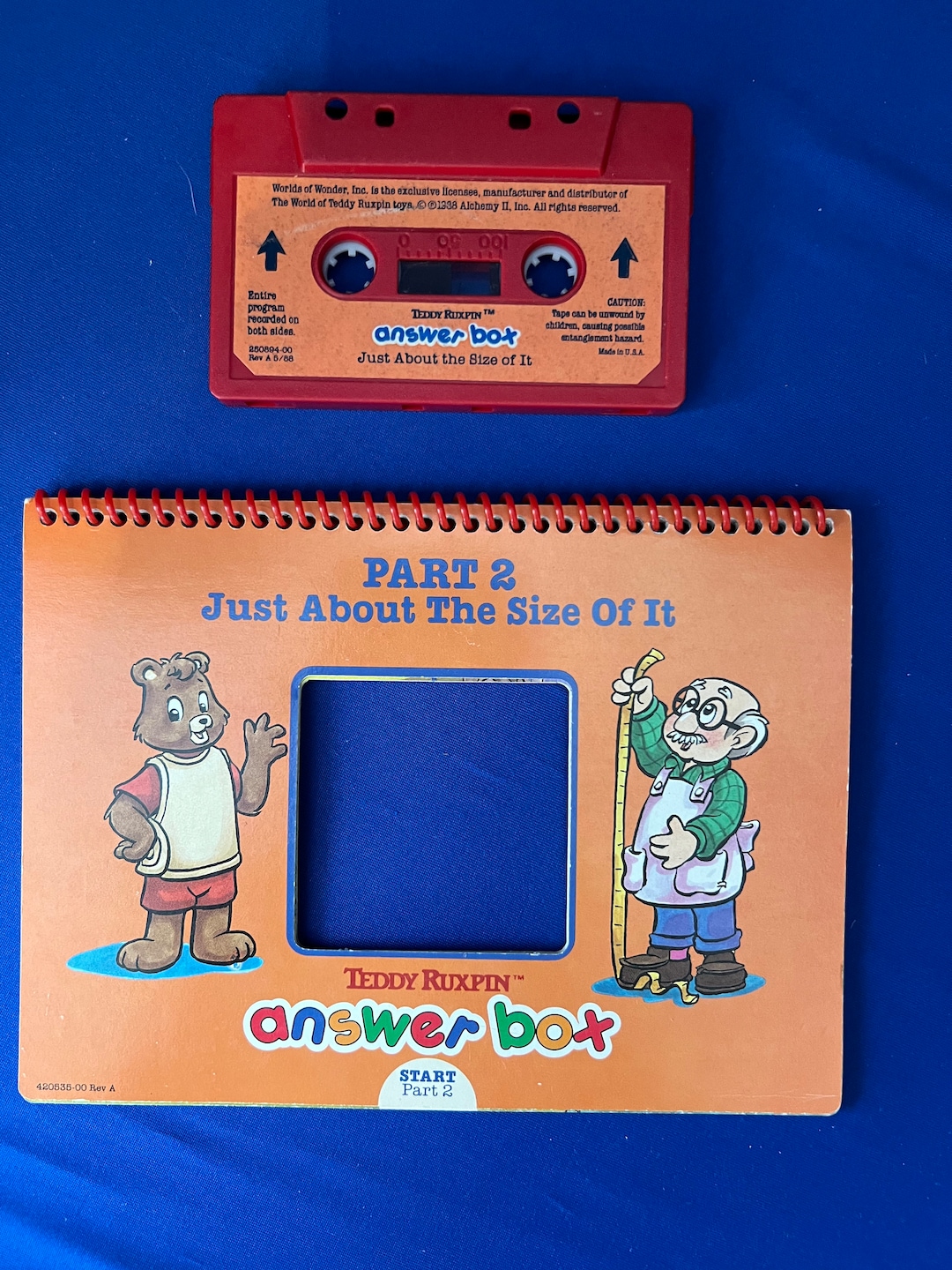 Teddy Ruxpin Choice of Answer Box & Cassette Tape - Etsy