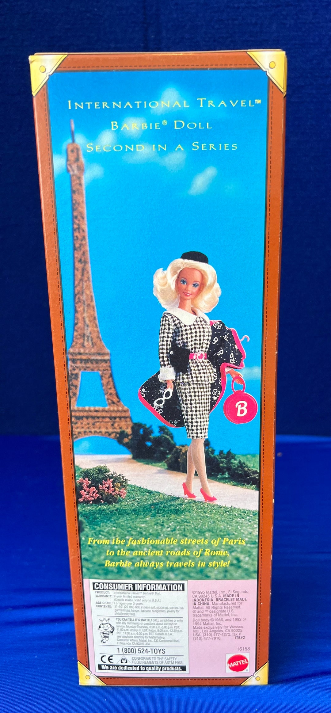 1995 International Travel Barbie New in Sealed Box by Mattel #16258 - Etsy