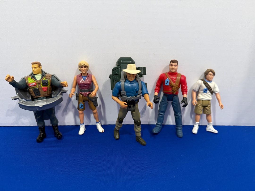 Vintage 1993 Jurassic Park Action Figures: Kenner JP Series 1 Human Lot ...