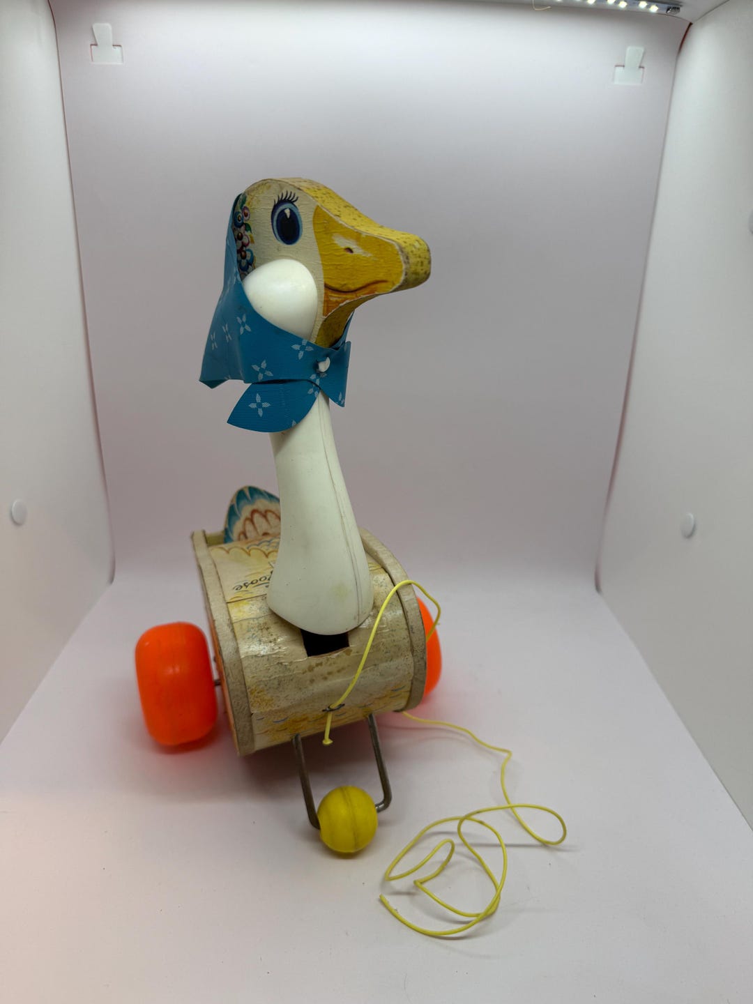 Vintage Fisher Price Mother Goose Pull Toy 164, 1950s Wooden Toy ...