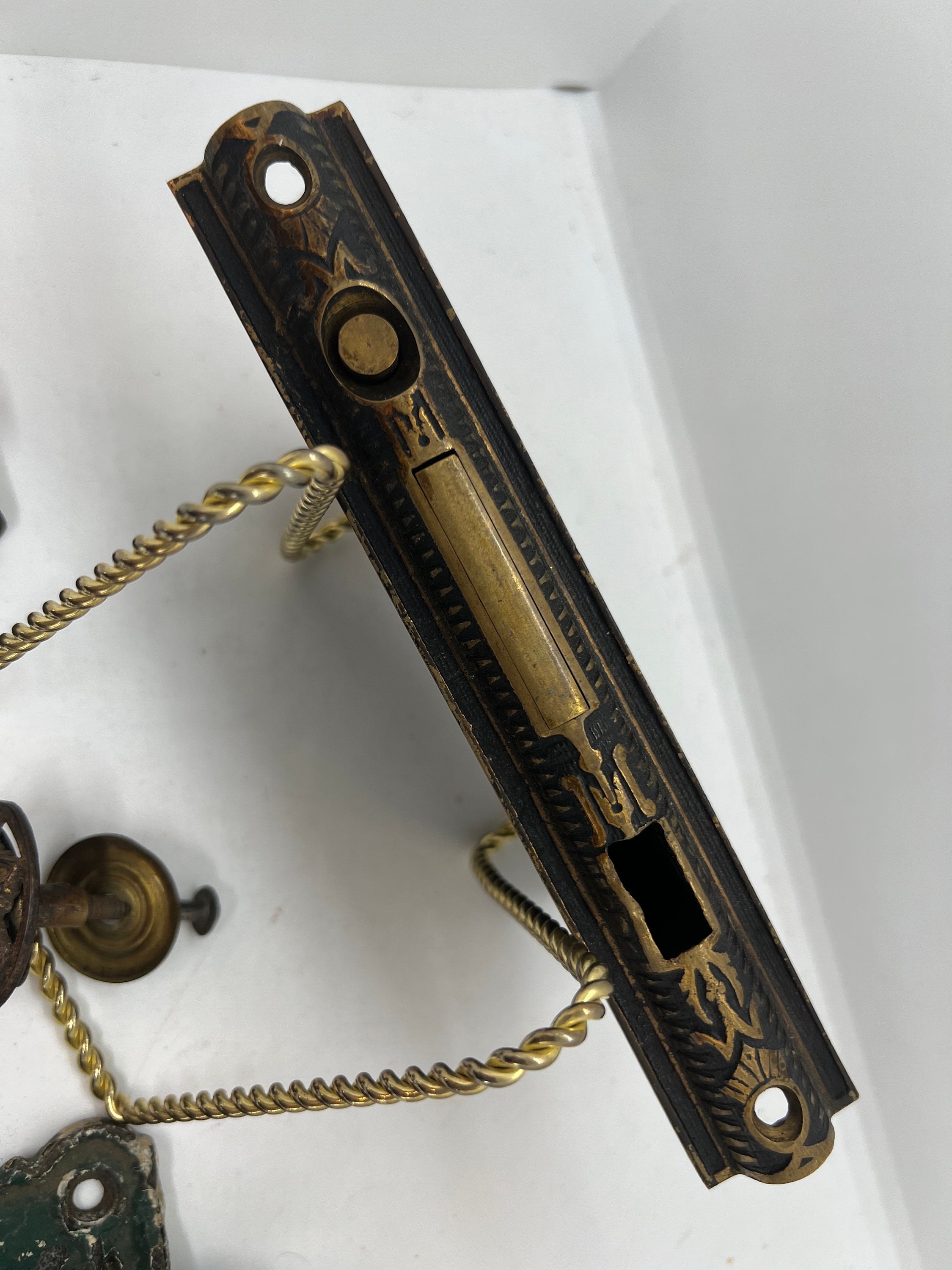 Antique Assorted Architectural Salvage/victorian Hardware Lot: Hinges ...