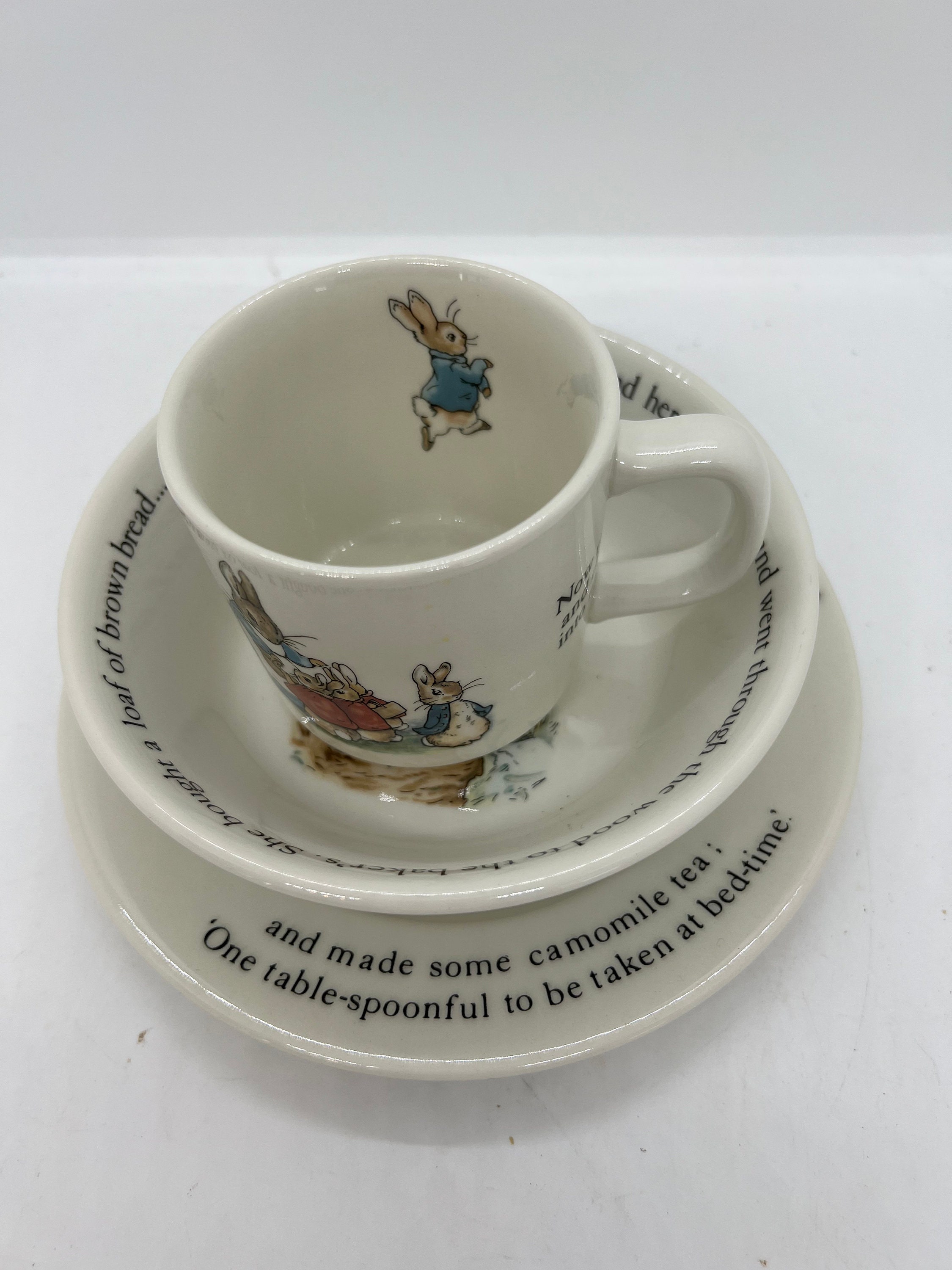 Intage Beatrix Potter Peter Rabbit 3 Piece Wedgwood Dish Set - Etsy