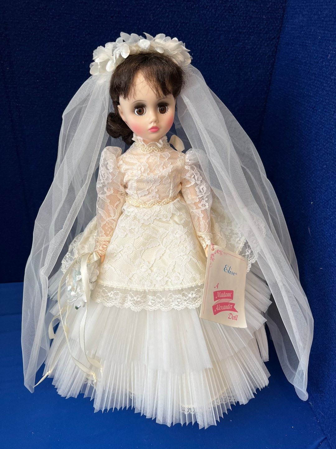 Vintage Elise Bride Madam Alexander 17 Doll With Brunette Hair and ...