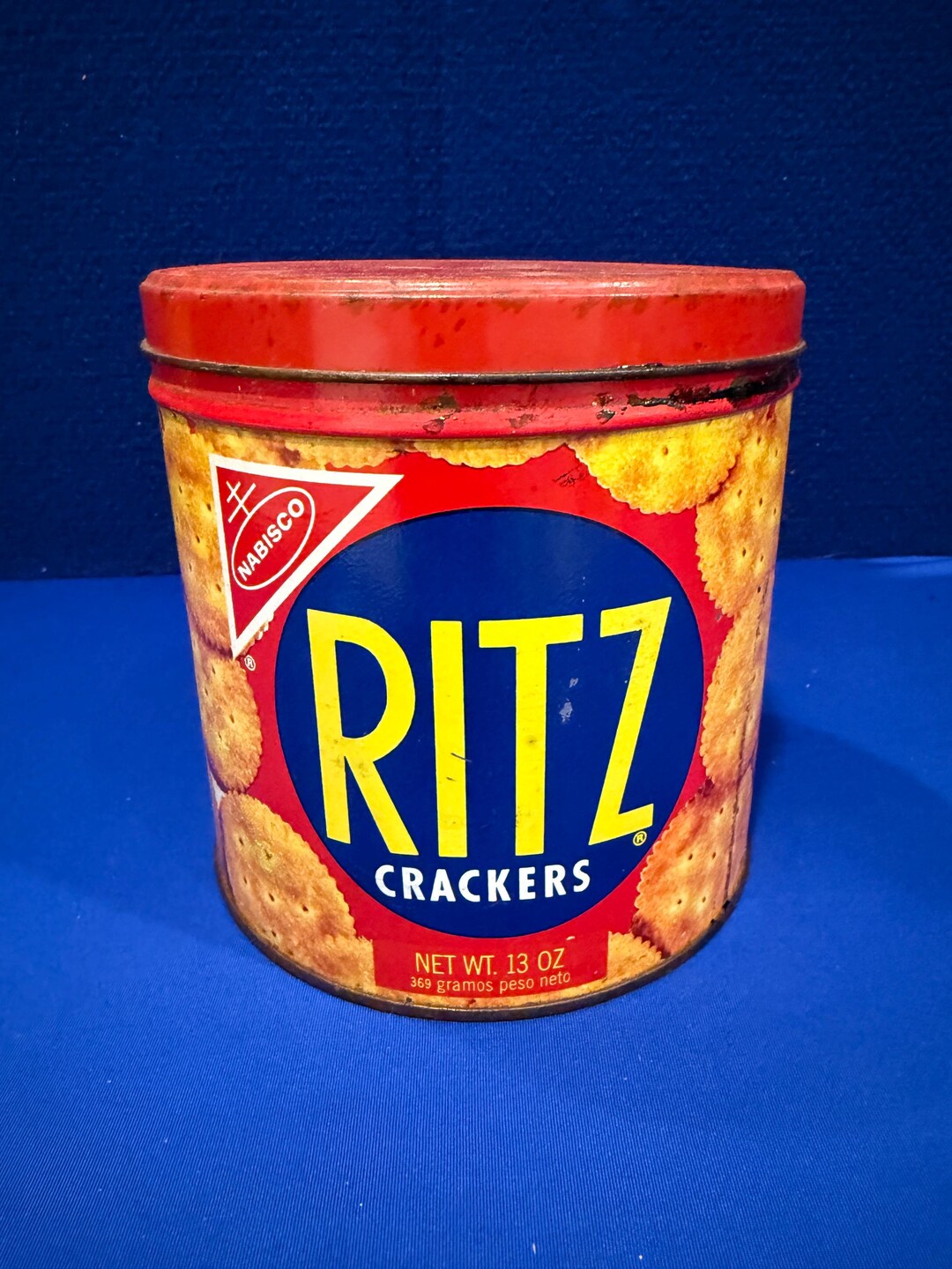 Vintage 1977 Round Nabisco Ritz Crackers Tin Can Collectible Tin - Etsy