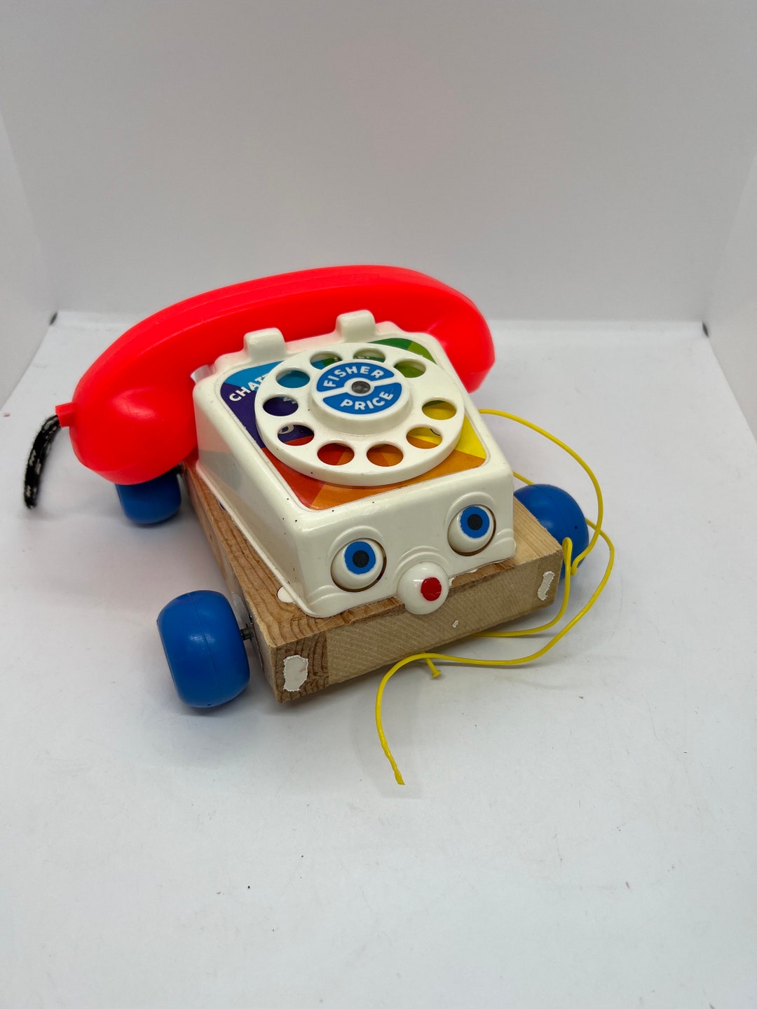 Vintage 1960’s Fisher Price Chatter Phone Pull Toy #727 - Etsy