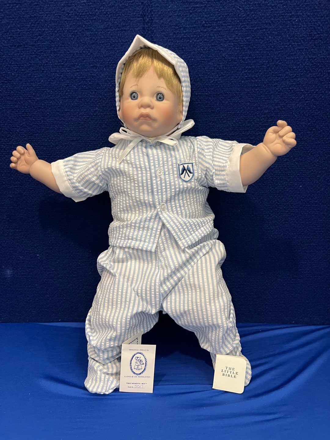 Vintage Lee Middleton First Moments Boy Doll With Open Eyes 1985 in ...