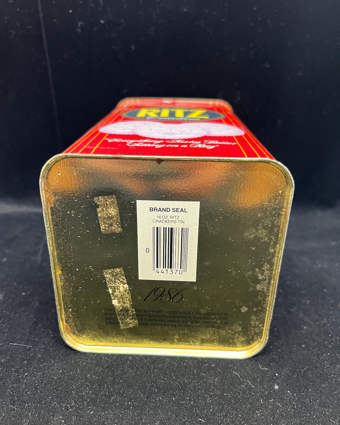 Vintage 1986 Nabisco Ritz Crackers Tin Can Limited Edition Collectible ...