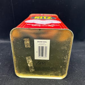 Vintage 1986 Nabisco Ritz Crackers Tin Can Limited Edition Collectible ...