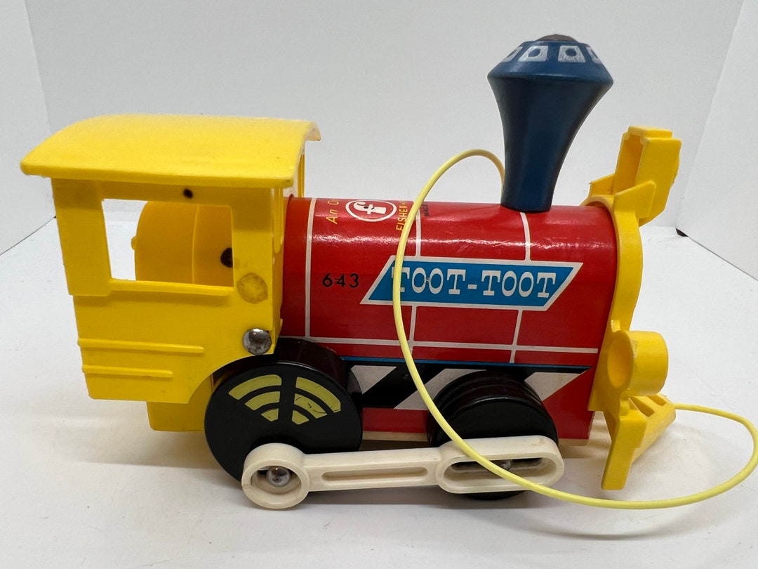 Vintage 1960’s Fisher Price Toot Toot Train, Pull Toy #643 - Etsy