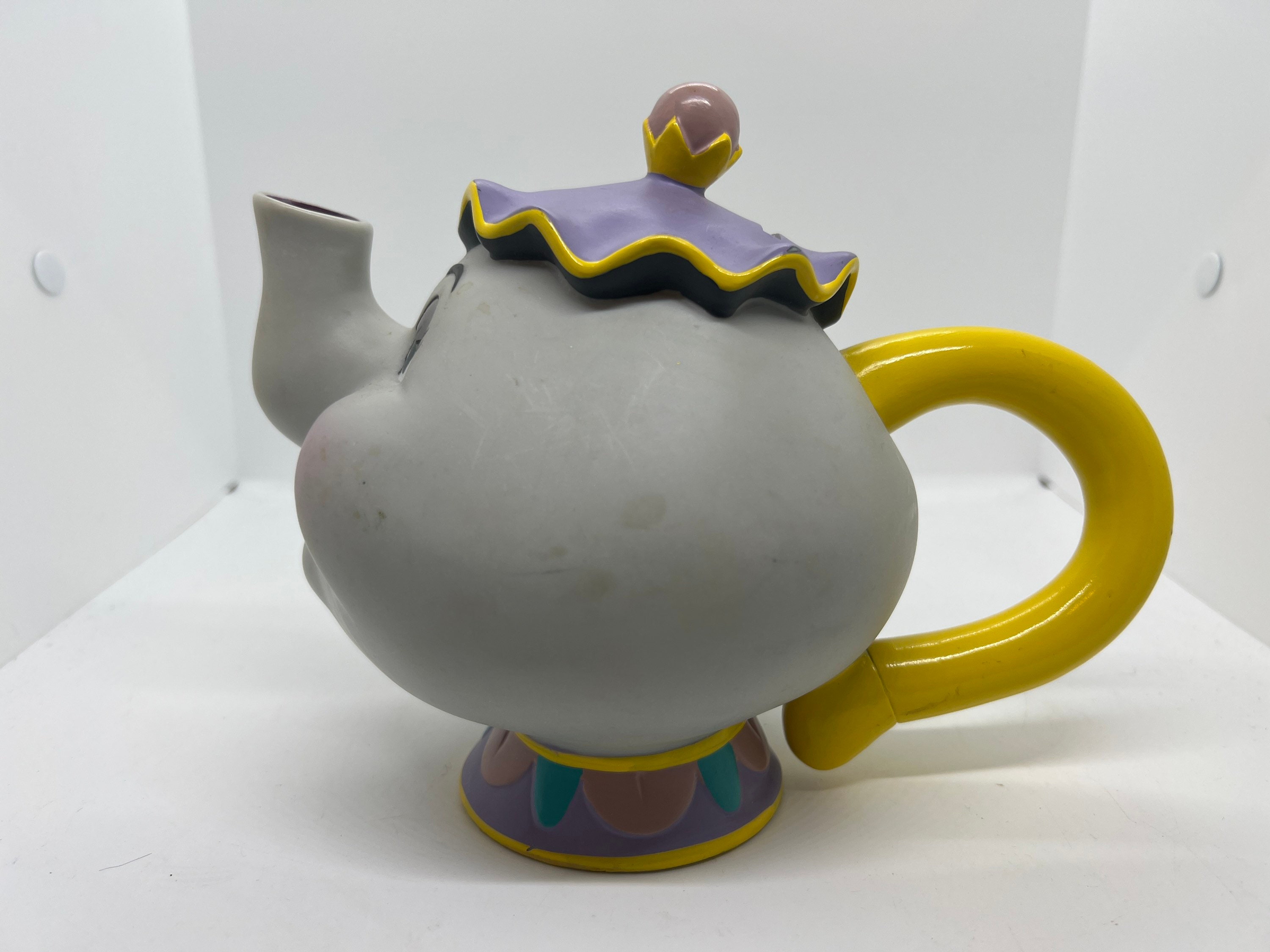 Vintage Disney Mrs Potts Teapot Plastic Coin Bank From Beauty - Etsy