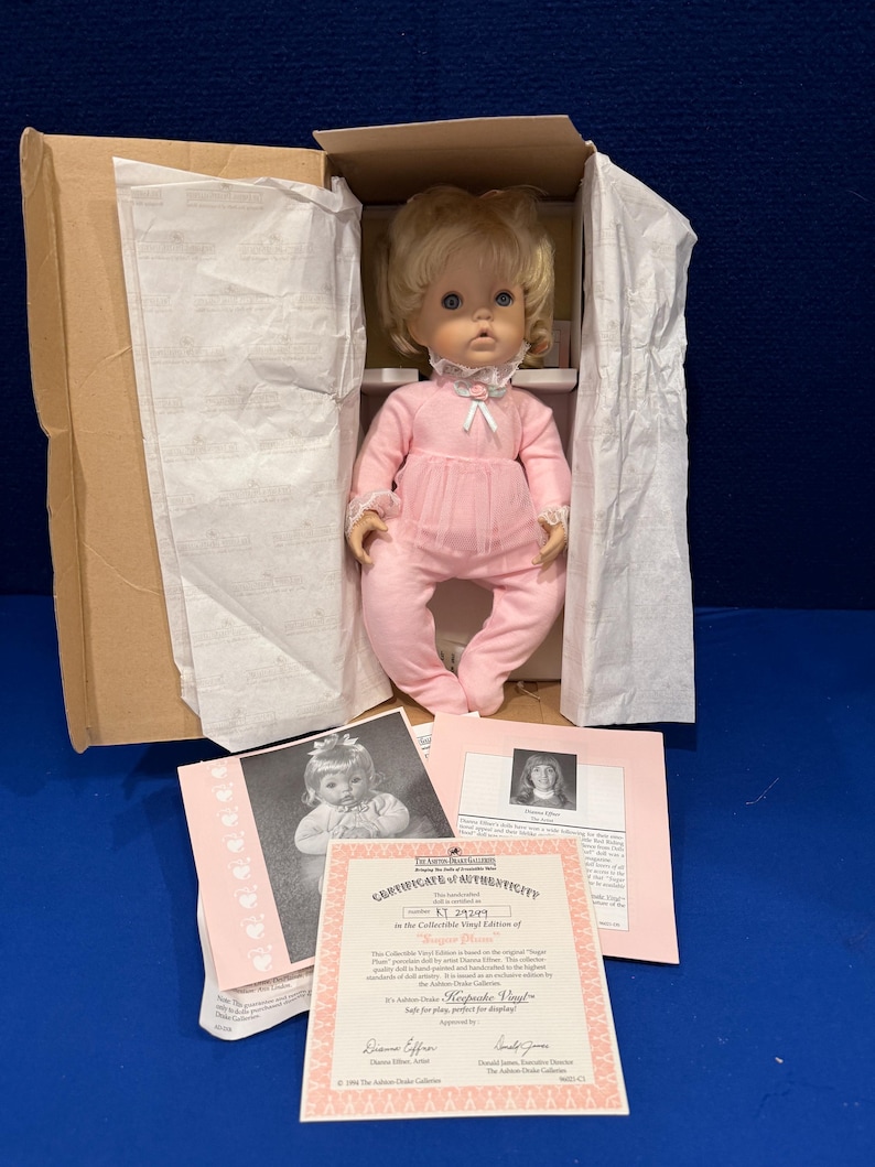 Vintage Sugar Plum Porcelain Doll - Susan Wakeen Ashton-drake - Etsy