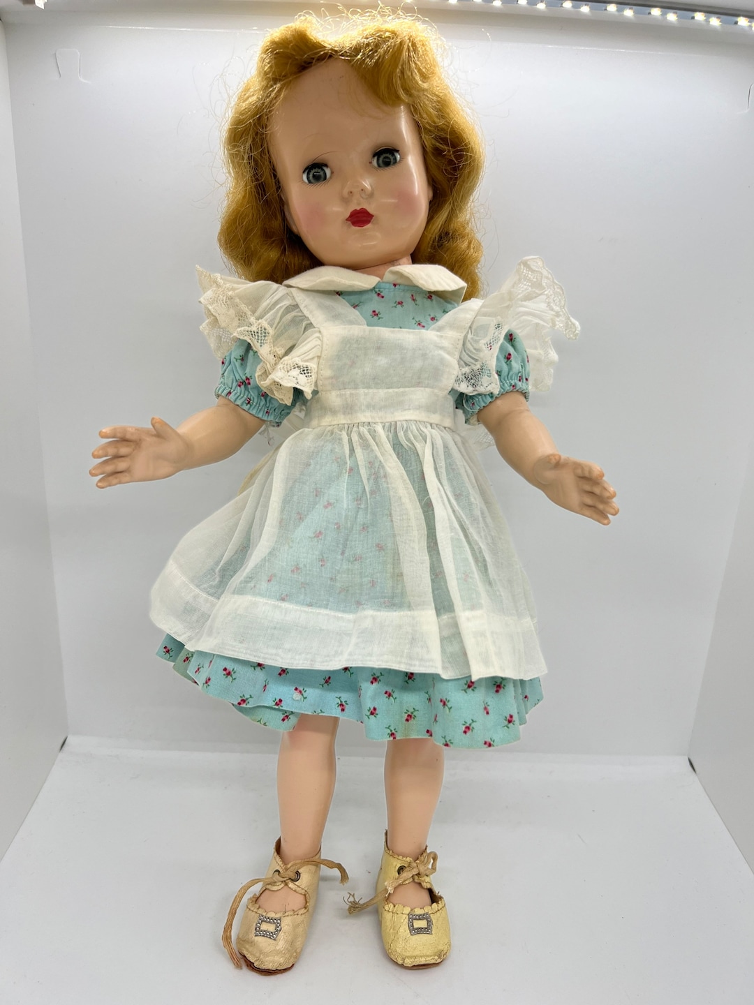 Antique 1940’s Effanbee 14” Blue Eyed Doll With Angelic Face - Etsy