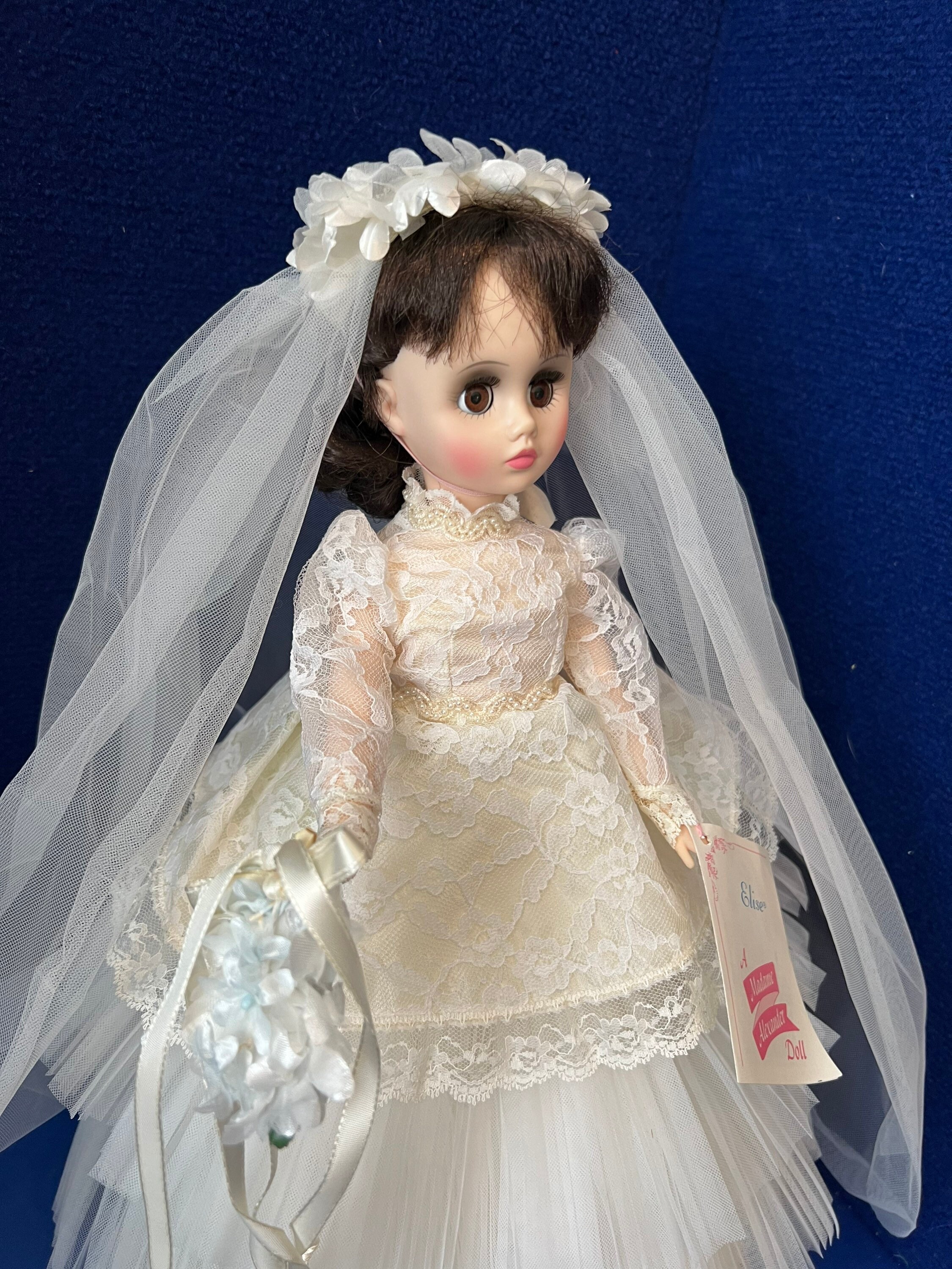 Vintage Elise Bride Madam Alexander 17 Doll With Brunette Hair and ...