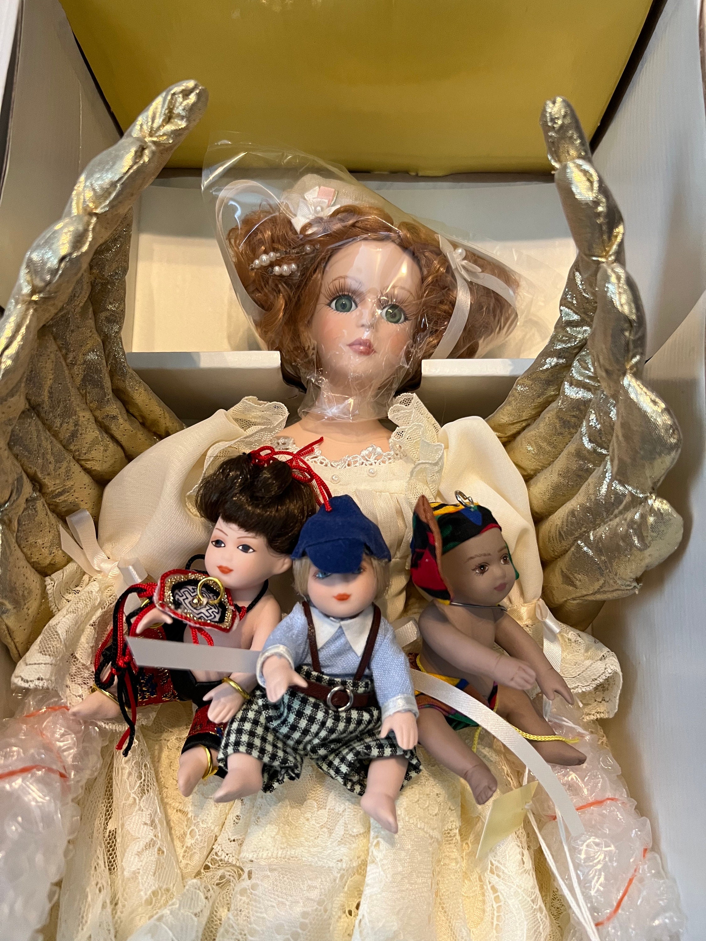 New Vintage Porcelain Angel Doll "hope" Design by Seymour Mann, "1995 ...