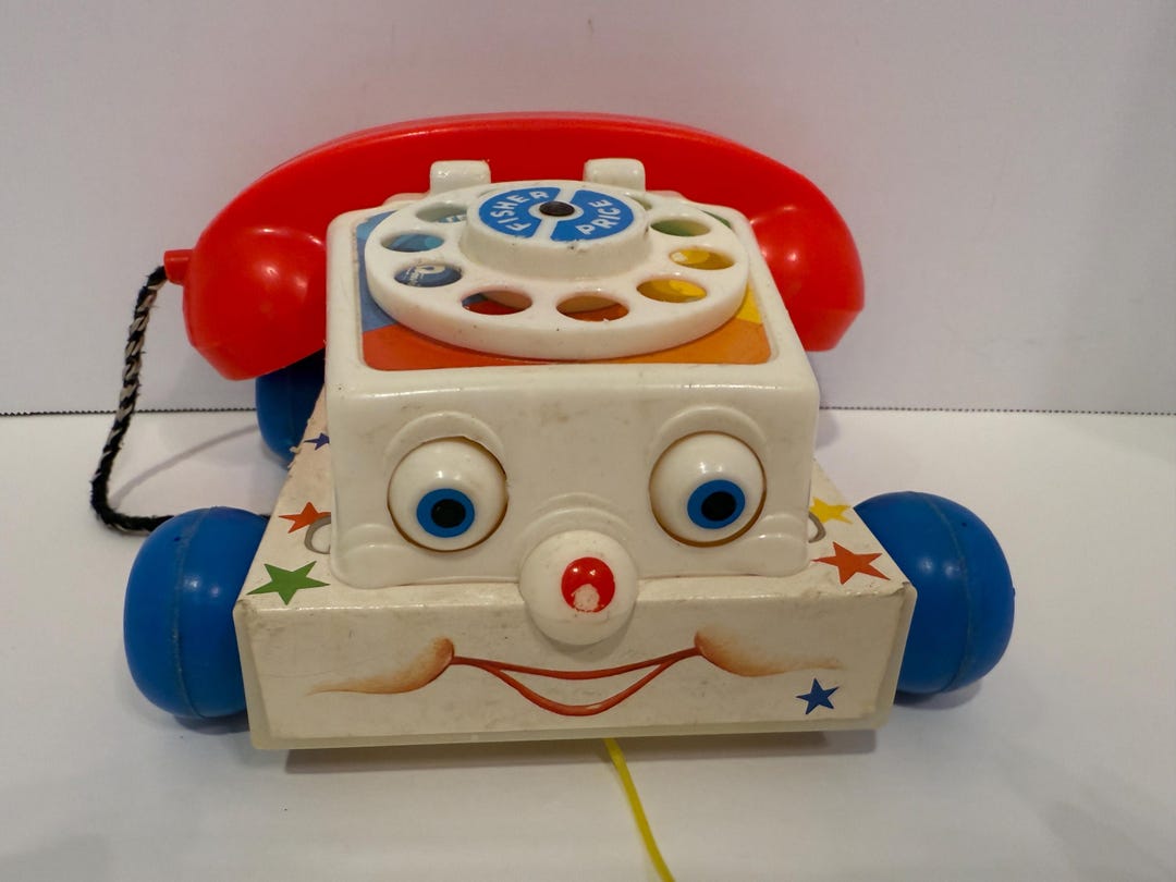 Vintage Fisher-price Chatter Telephone Toy #2035 (1985) – Classic Pull ...