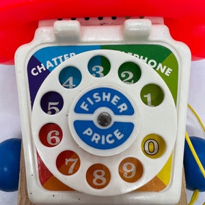 Vintage 1960’s Fisher Price Chatter Phone Pull Toy #727 - Etsy