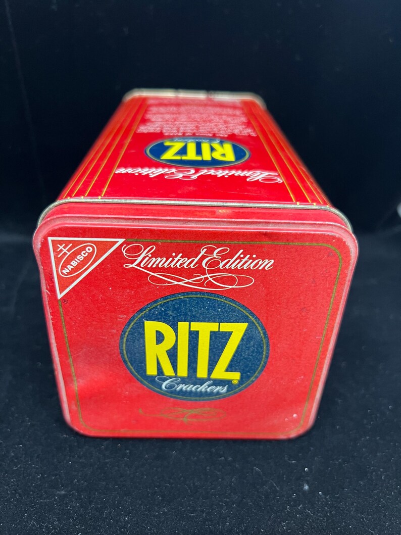 Vintage 1986 Nabisco Ritz Crackers Tin Can Limited Edition Collectible ...