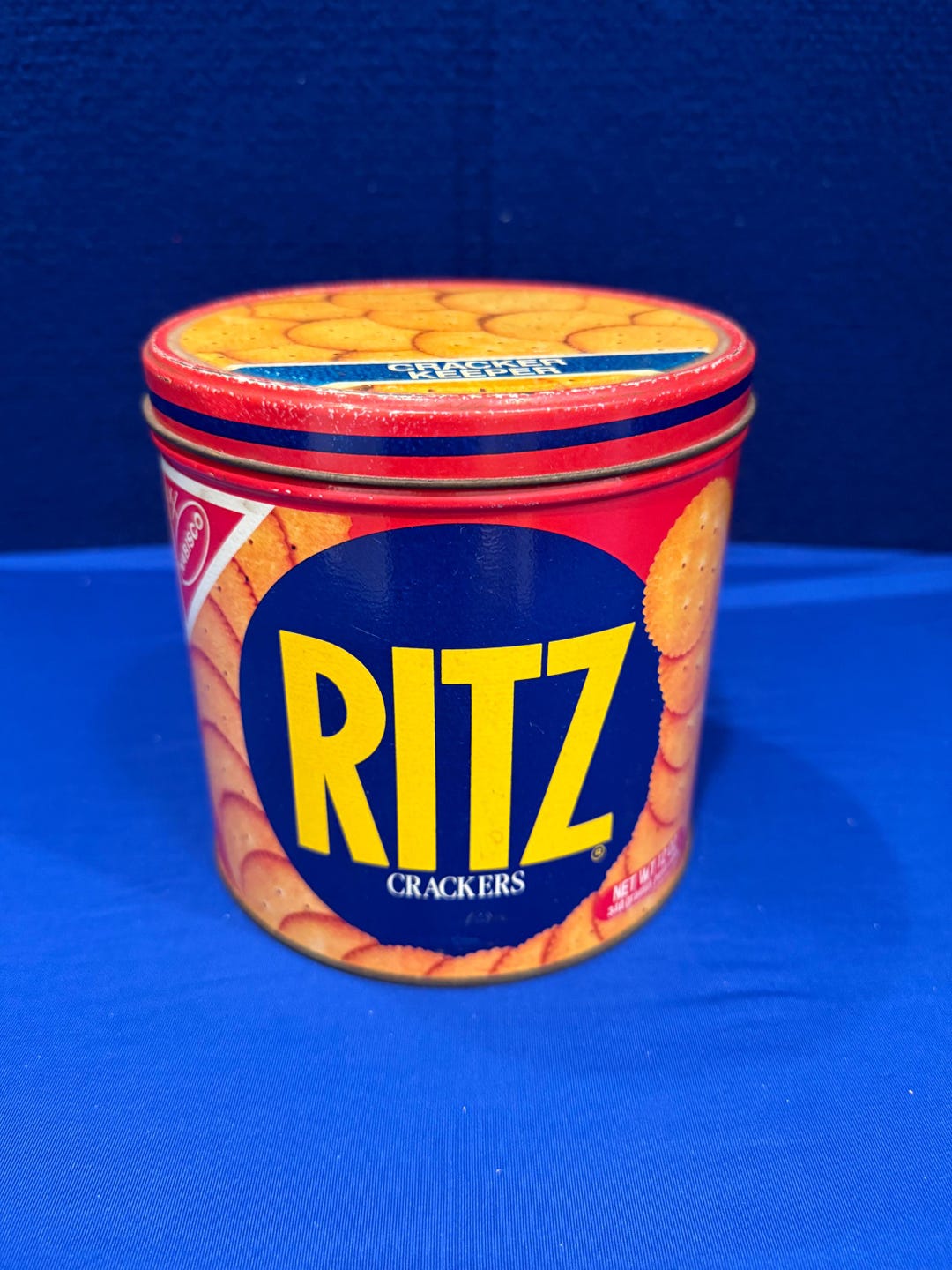 Vintage 1982 Round Nabisco Ritz Crackers Tin Can Collectible Tin - Etsy