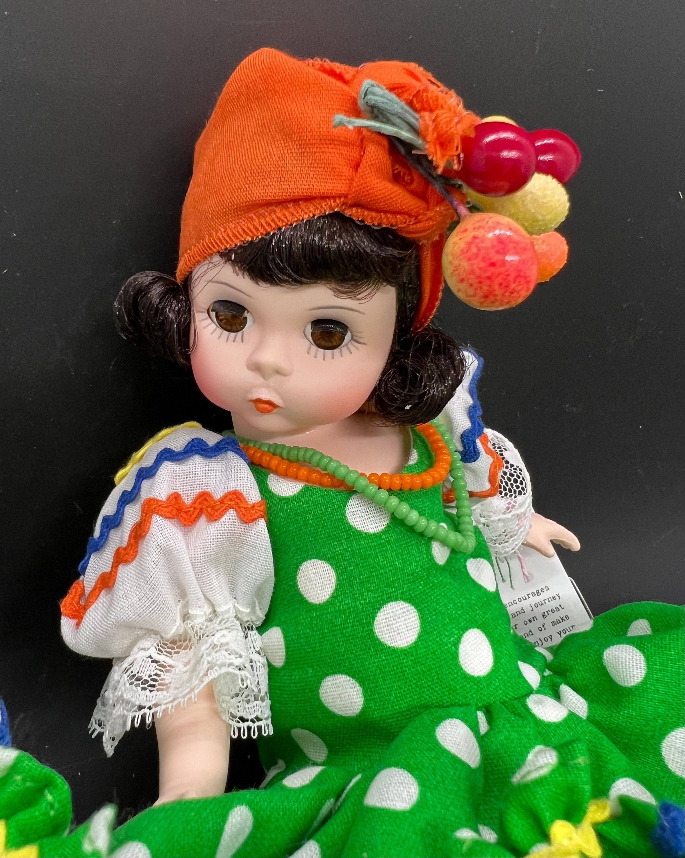 Vintage Brazil Madam Alexander 8” Doll #573 With Dark Hair and Blue ...