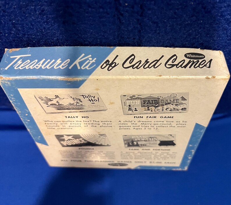 Rare Totally Intact Treasure Kit of Six Card Games in Original ...