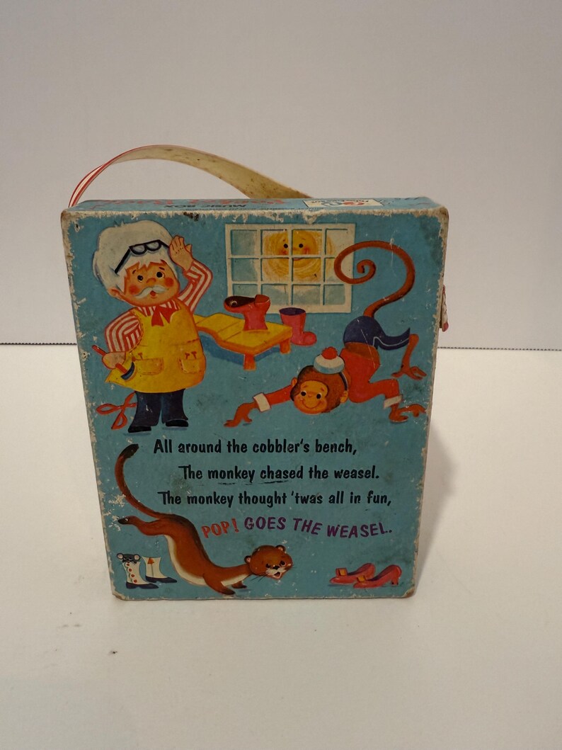 Vintage Working Fisher-price #775 "pop! Goes the Weasel" Pocket Radio ...