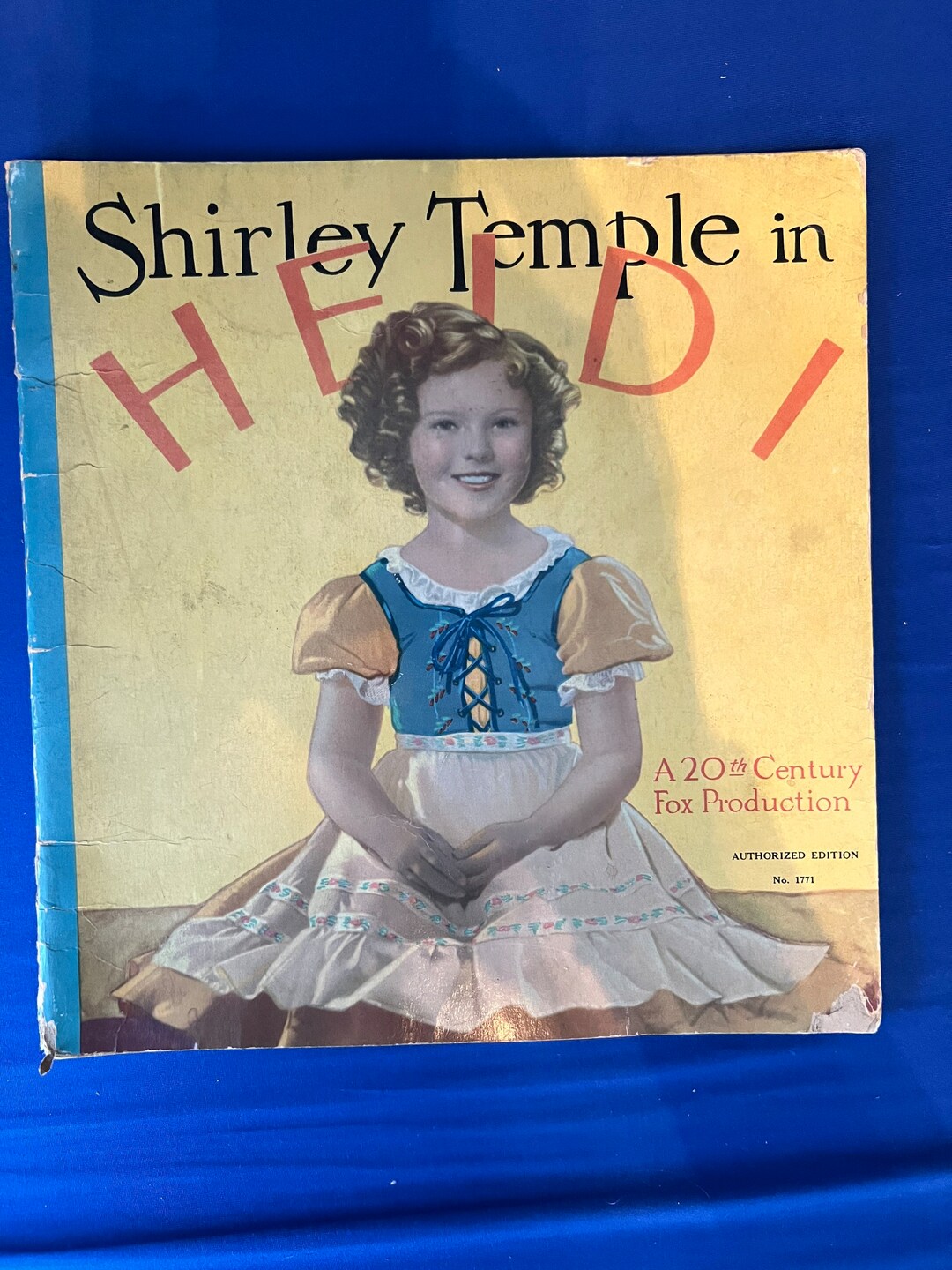 Rare Book ‘shirley Temple in Heidi’ Vintage Soft Covet 1937 Book ...