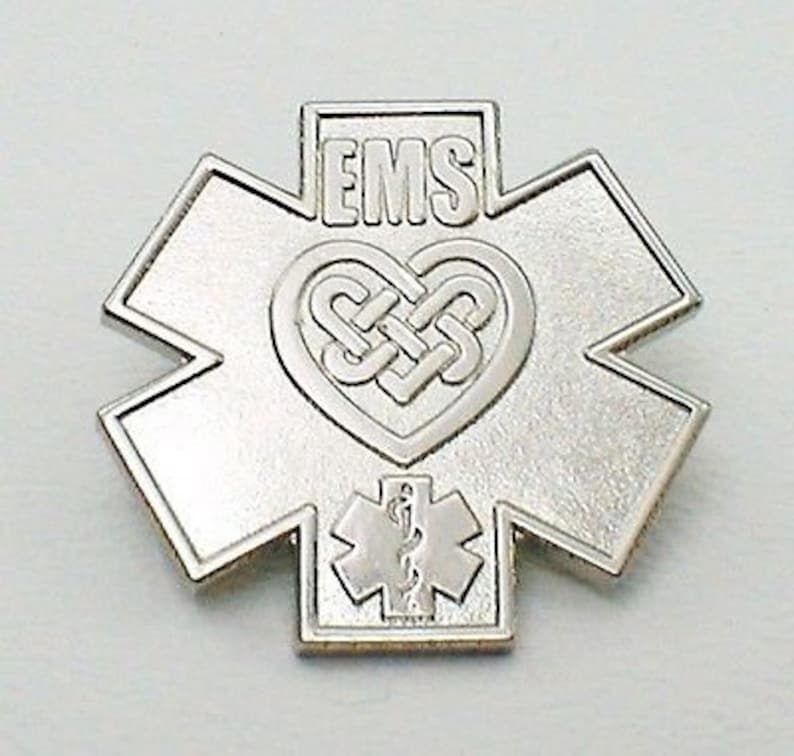 Celtic Heart Ems Emt Pin Irish Ireland First Responder - Etsy