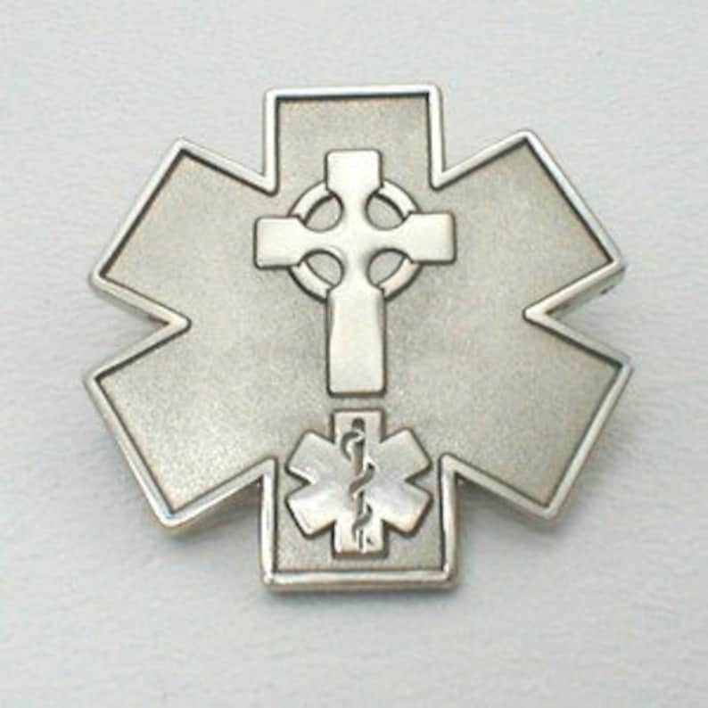 Celtic Cross Ems Emt Medic First Responder Pin - Etsy