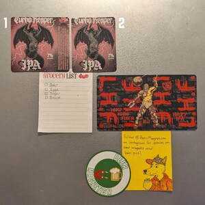 Craft Beer Magnet 3 Three Floyds Zombie Dust, Ice, Speed Castle ...