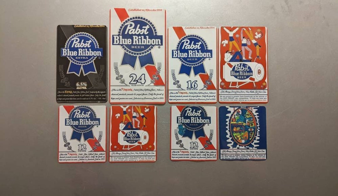 Craft Beer Magnet PBR Pabst Blue Ribbon American Pale Lager, 24 Oz, 16 ...