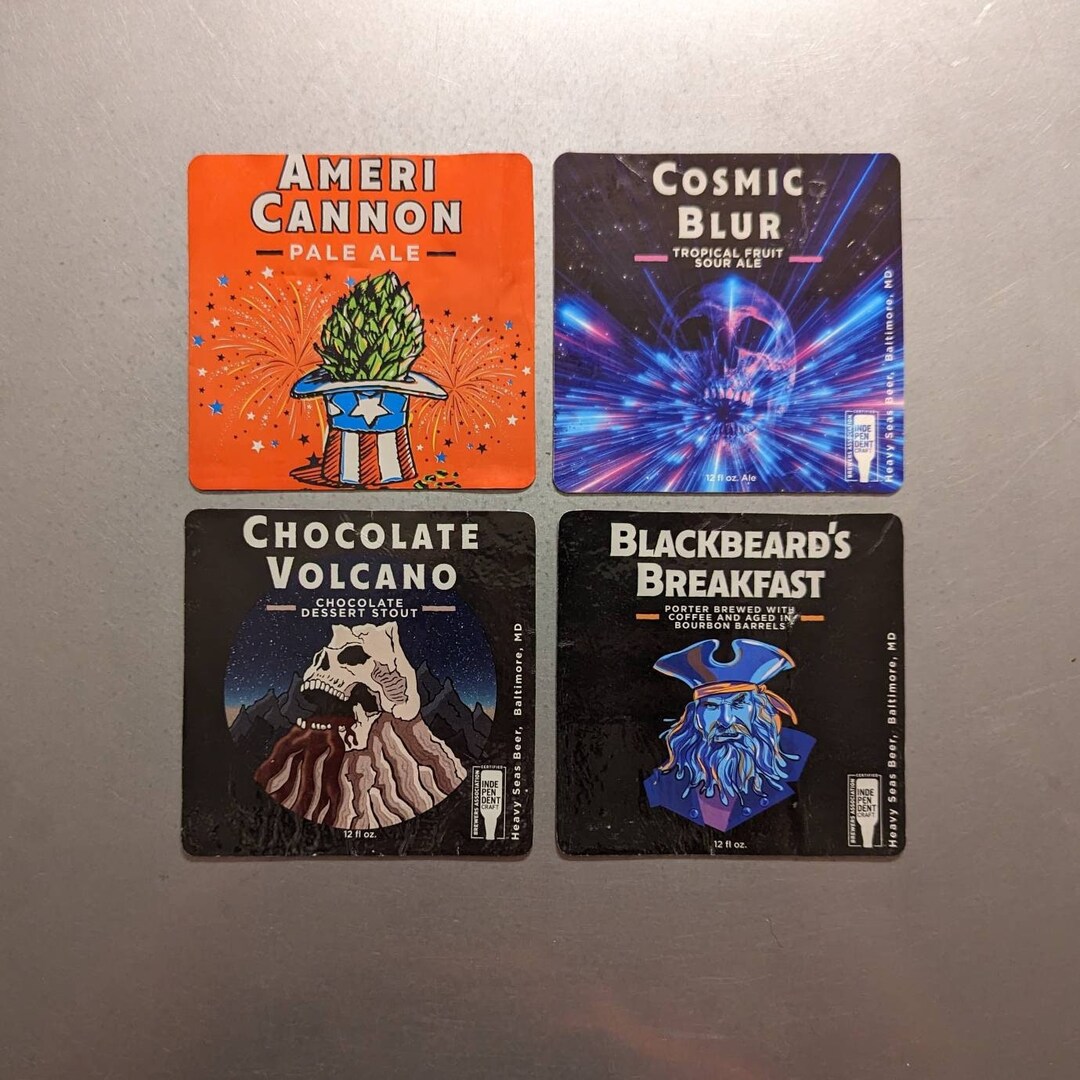 Craft Beer Magnet Heavy Seas Beer Americannon Pale Ale - Etsy