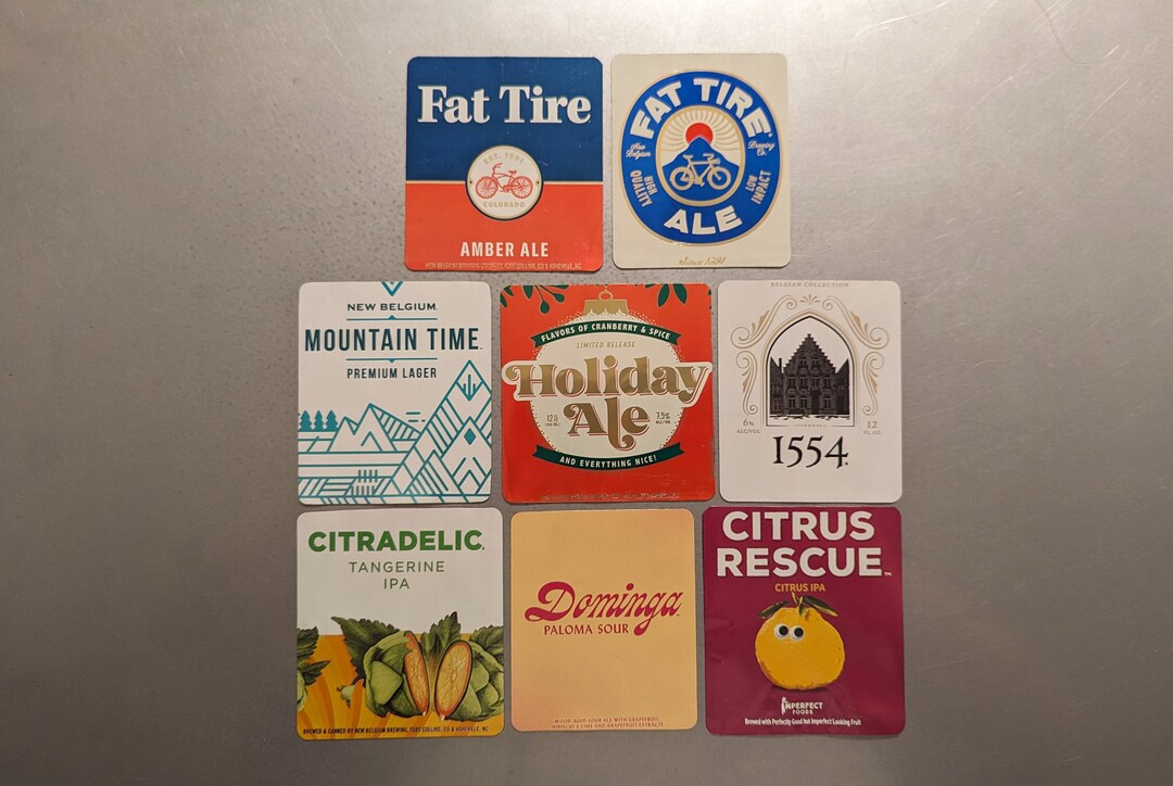 Craft Beer Magnet New Belgium Fat Tire Amber, Dominga Paloma Sour ...