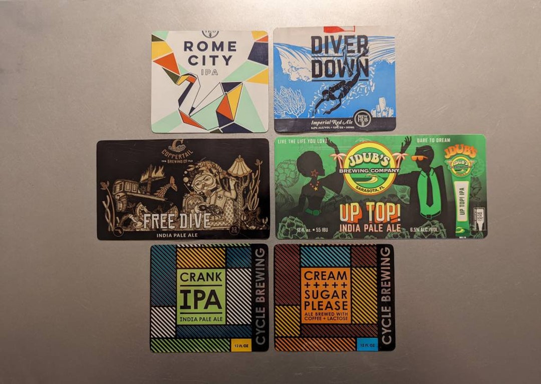 Craft Beer Magnet Brew Hub Diver Down, Rome City, Jdub's up Top ...