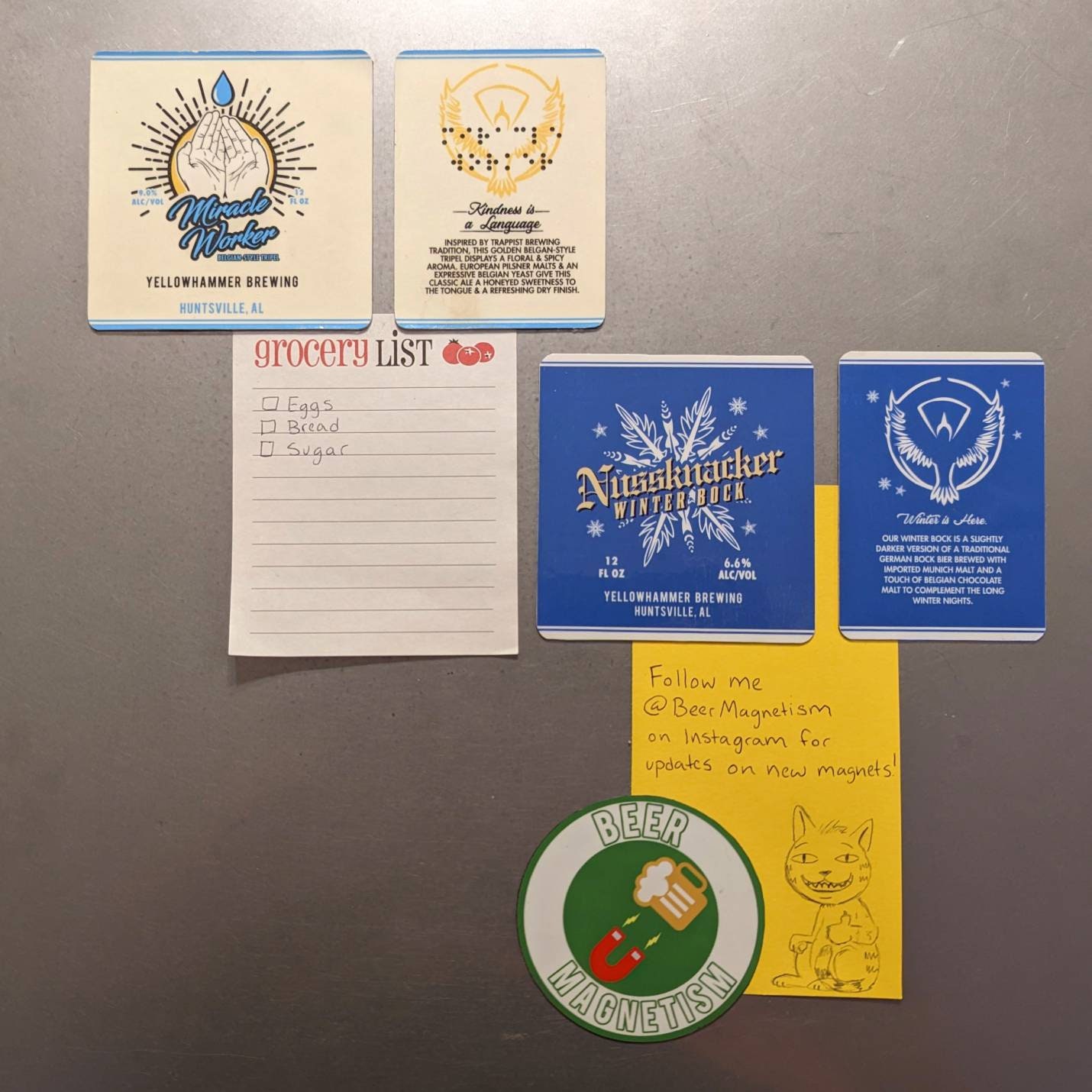 Craft Beer Magnet Yellowhammer Brewing Oktoberfest, Nussknacker ...