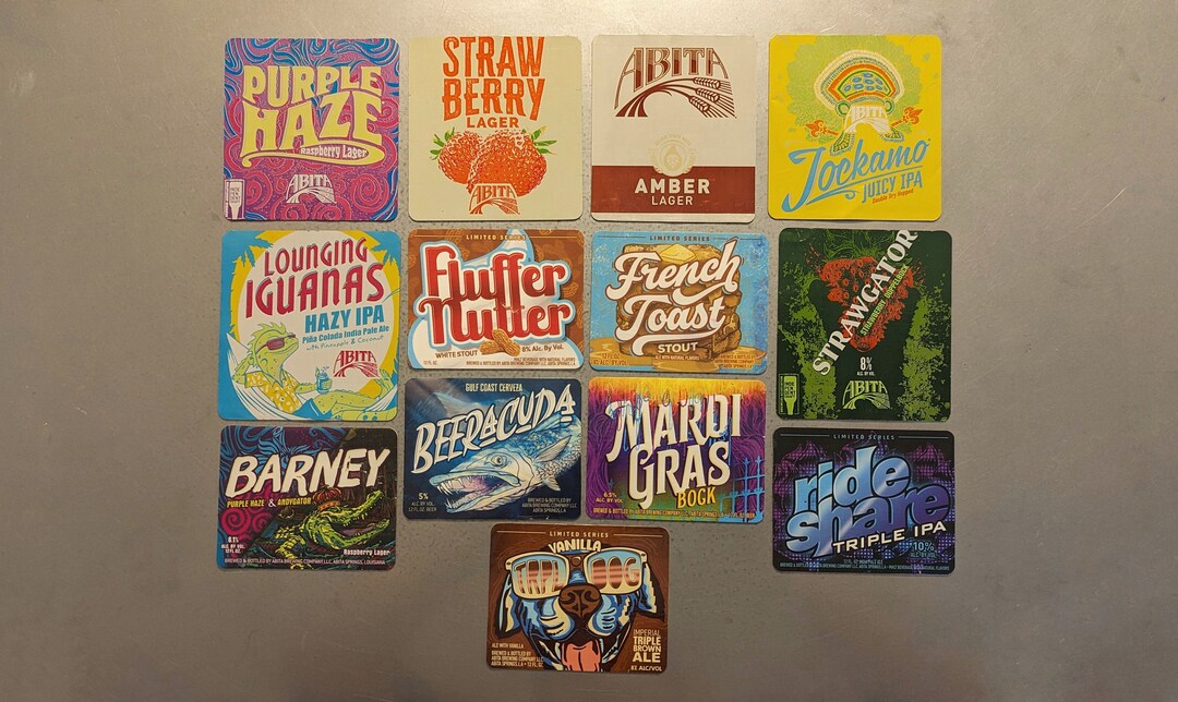 Craft Beer Magnet Abita Strawgator, Purple Haze, Strawberry Lager ...