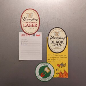 Beer Magnets Yuengling Traditional Lager, Black and Tan Porter, Golden ...