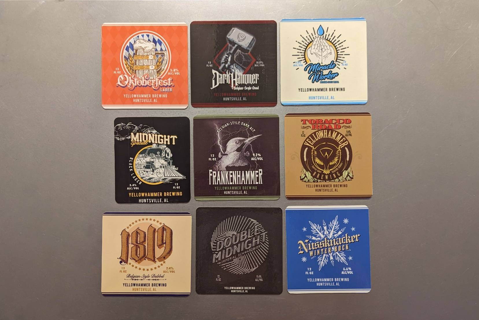 Craft Beer Magnet Yellowhammer Brewing Oktoberfest, Nussknacker ...