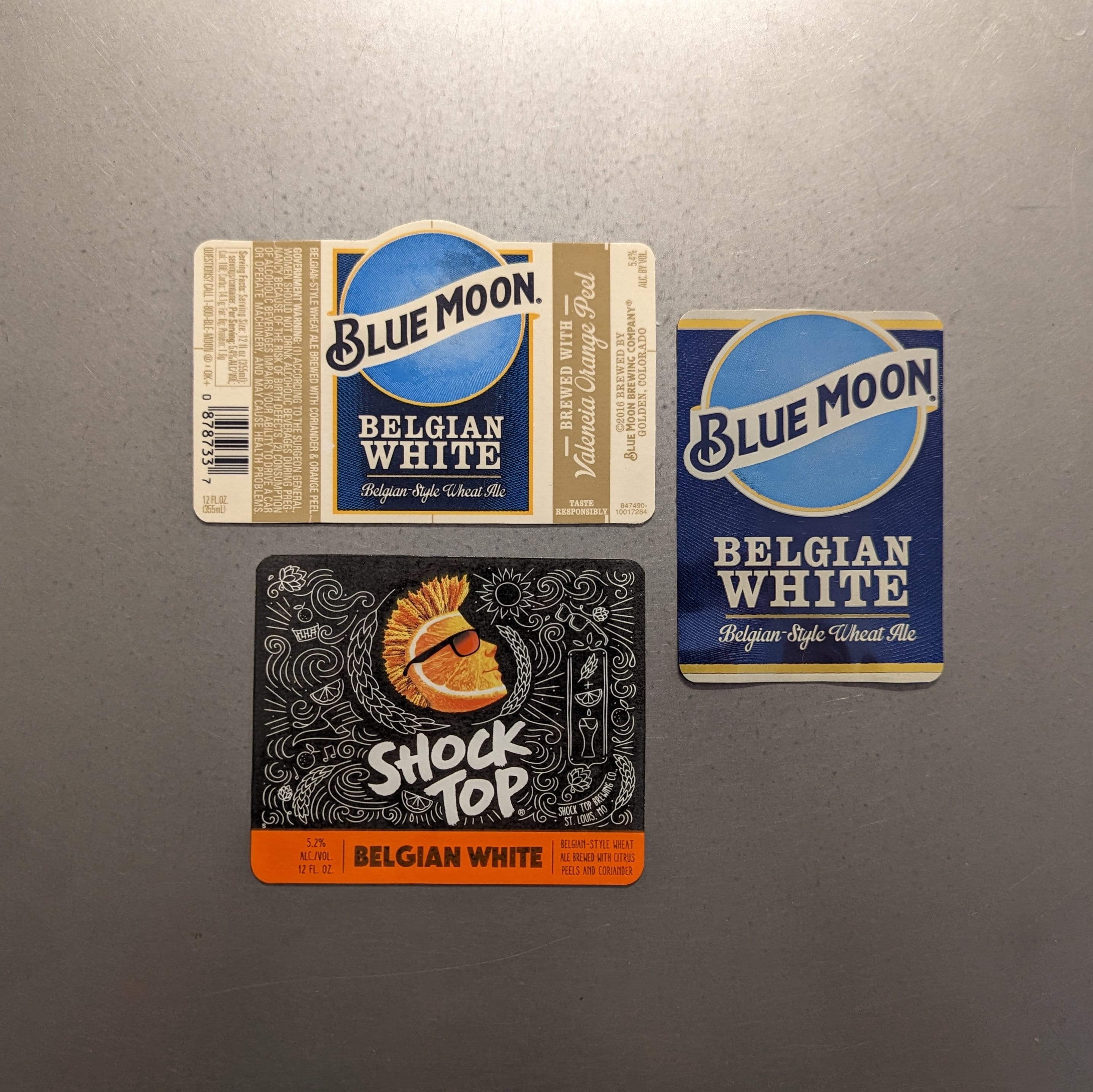 Blue Moon Beer Label