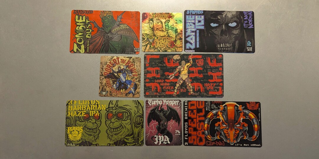 Craft Beer Magnet 3 Three Floyds Zombie Dust, Ice, Speed Castle ...