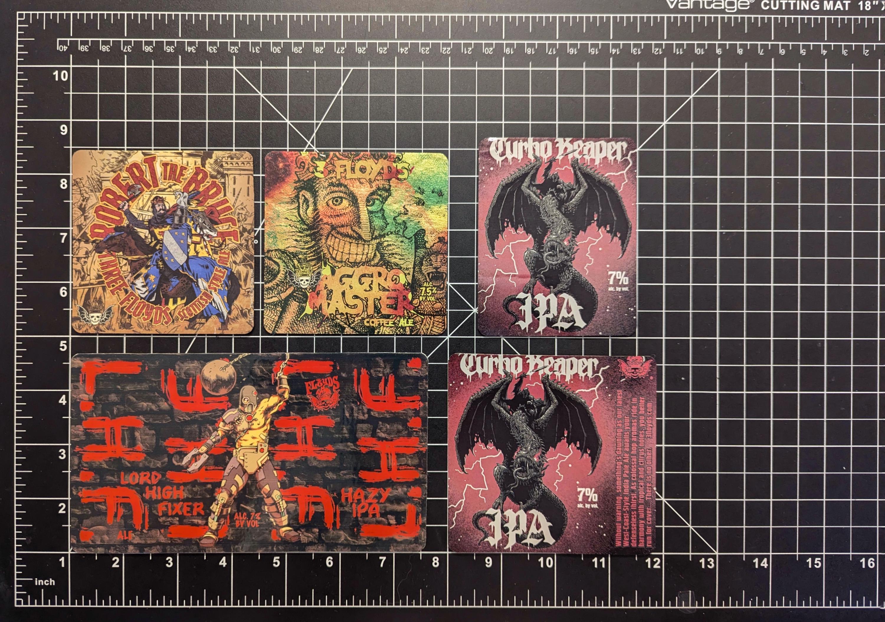 Craft Beer Magnet 3 Three Floyds Zombie Dust, Ice, Speed Castle ...