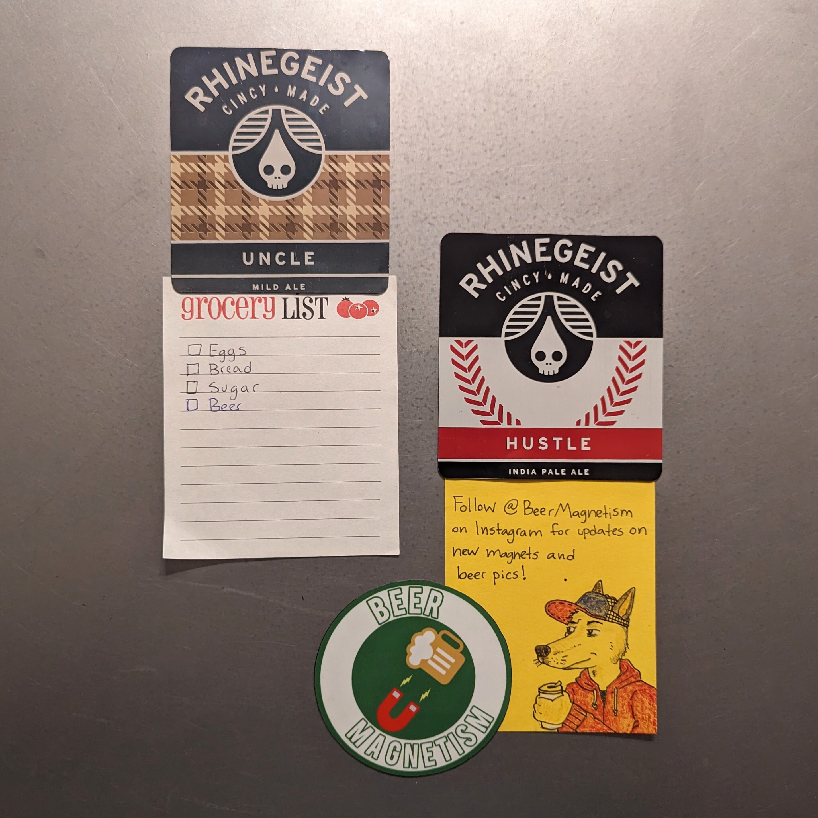 Craft Beer Magnet Rhinegeist Brewing Truth, Juicy, Uncle, Hustle IPA ...