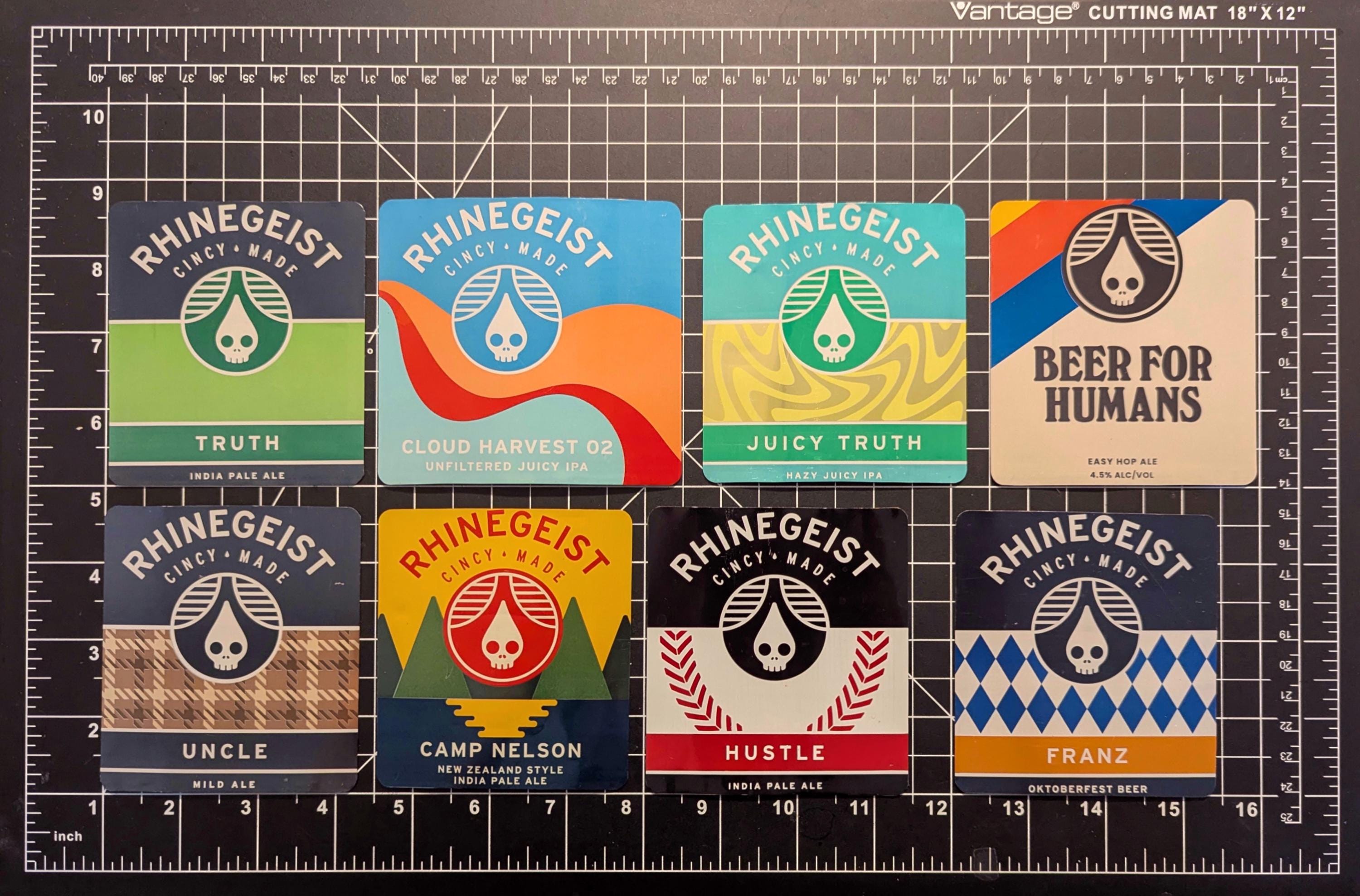 Craft Beer Magnet Rhinegeist Brewing Truth, Juicy, Uncle, Hustle IPA ...
