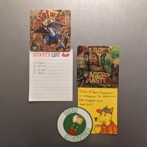 Craft Beer Magnet 3 Three Floyds Zombie Dust, Ice, Speed Castle ...