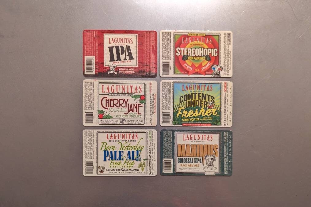 Lagunitas Beer Labels